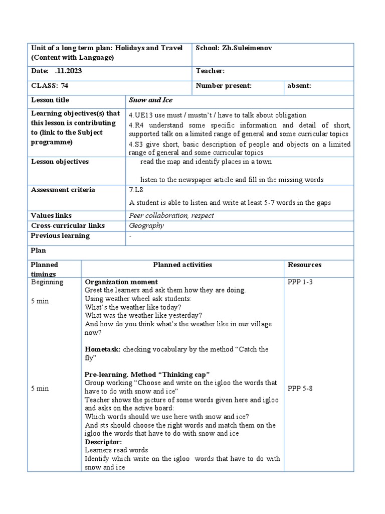 Snow and Ice | PDF | Antarctica | Learning