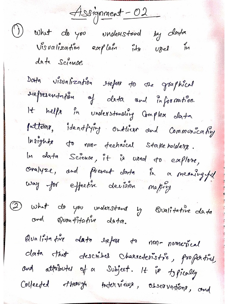 Data Science Assignment - 2 | PDF