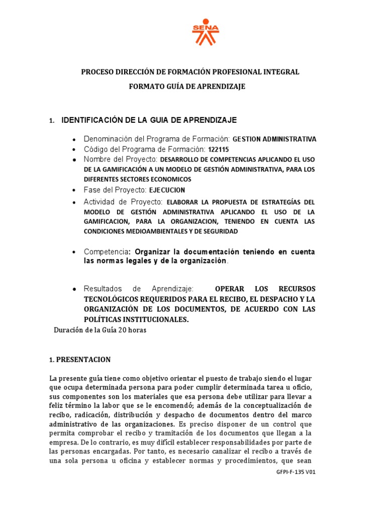 GUIA 2. RECIBIR DOCUMENTOS, OPERA LOS RECURSOS TECNOLOGICOS - Ok | PDF