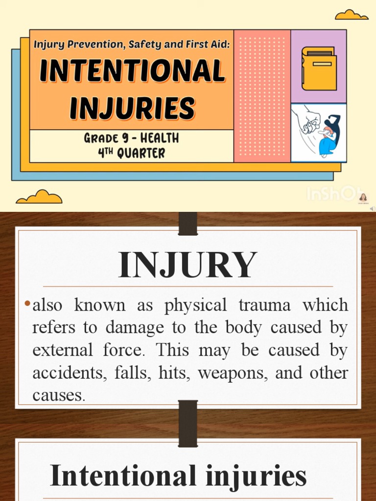 Health-9-Quarter-4 intentional injury | PDF