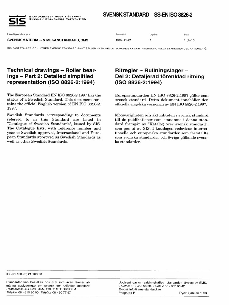 ISO - 8826-2 (Roller Bearings) | PDF
