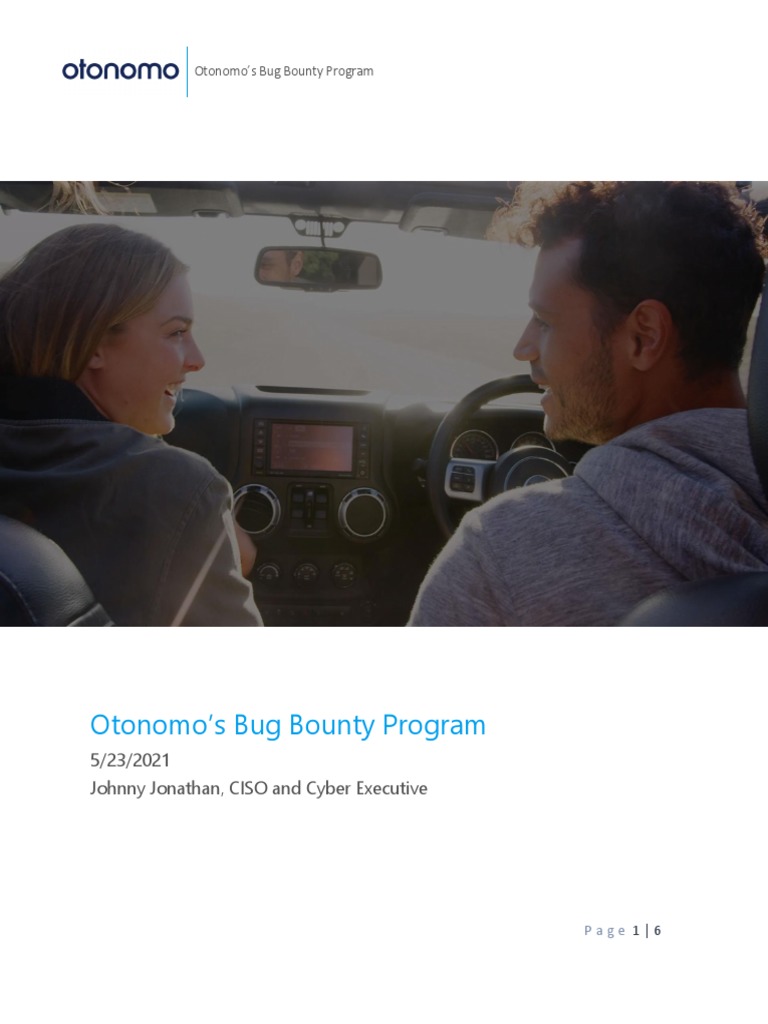 OOOO Otonomo Bug Bounty Program | PDF | Vulnerability (Computing) | Security