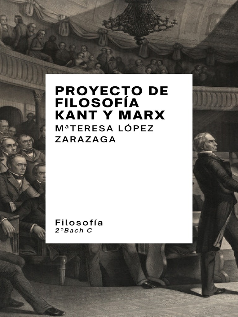 Proyecto de Filosofía de Kant y Marx PDF | PDF | Immanuel Kant | Karl Marx