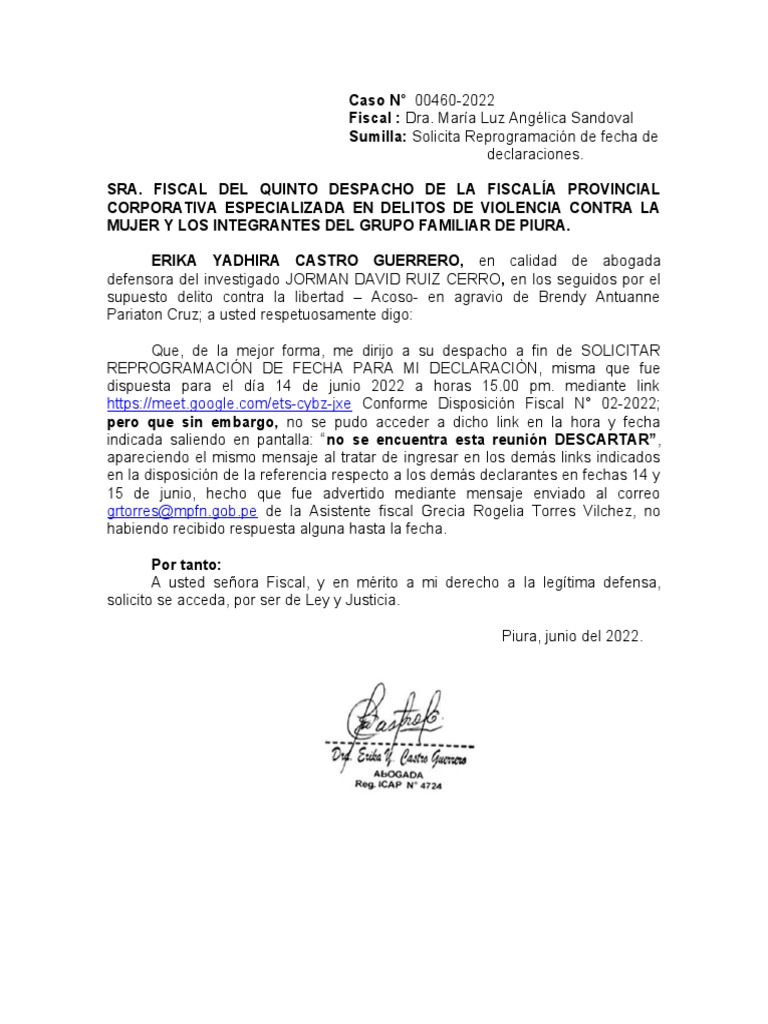 Solicita Reprogramación | PDF