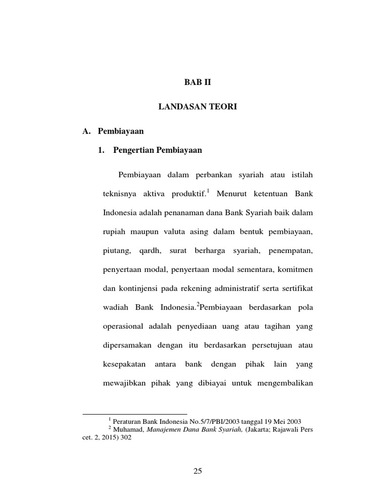 BAB II Makalah Pembiayaan | PDF