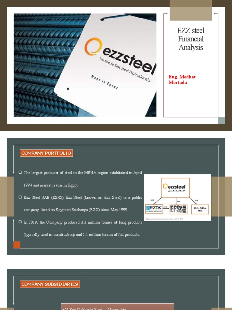 Ezz Steel Financial Analysis | Download Free PDF | Return On Equity | Equity (Finance)