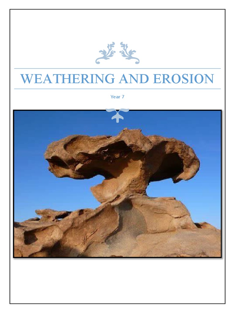 Weathering and Erosion Booklet | PDF | Rock (Geology) | Sedimentary Rock