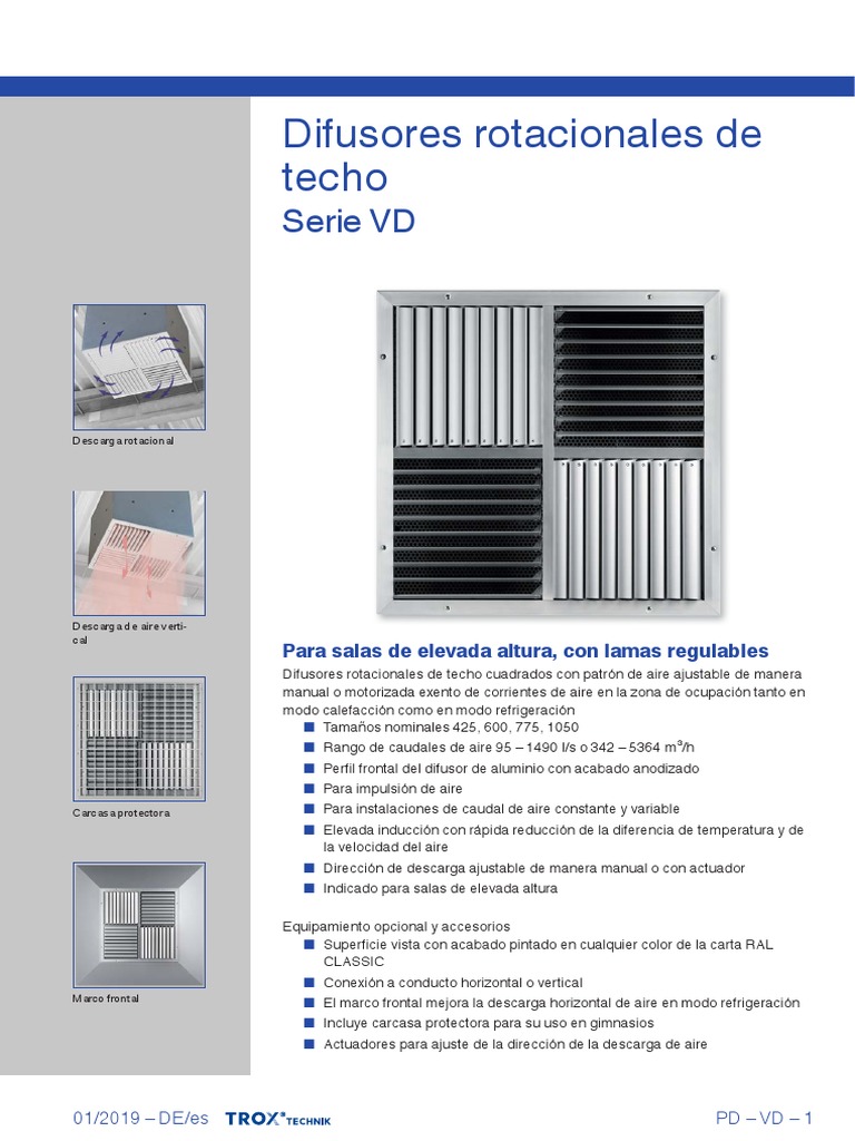 22-792-STD-37-DS-05-C Difusor Rotacional | PDF | Ventilación ...