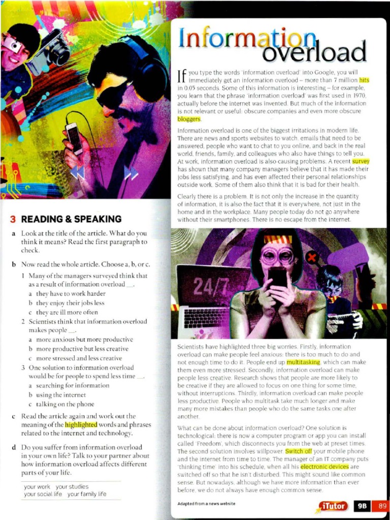 Information Overload PDF | PDF | Wellness