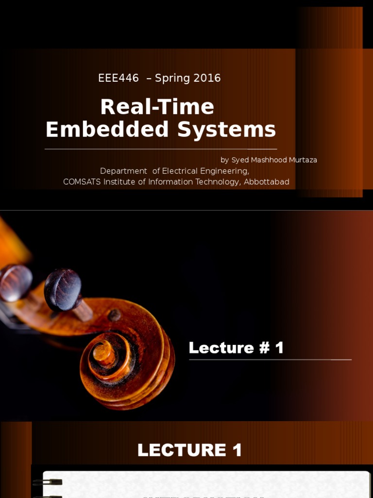 Introduction To Real Time Embedded Syste Pdf Embedded System Microprocessor