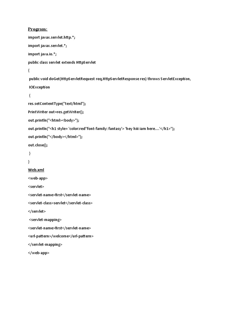 Servlet Pdf Software Engineering Hypertext 
