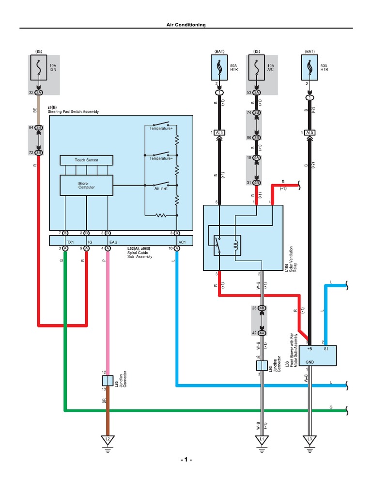 Prius ZVW30 AC EWD PDF | PDF