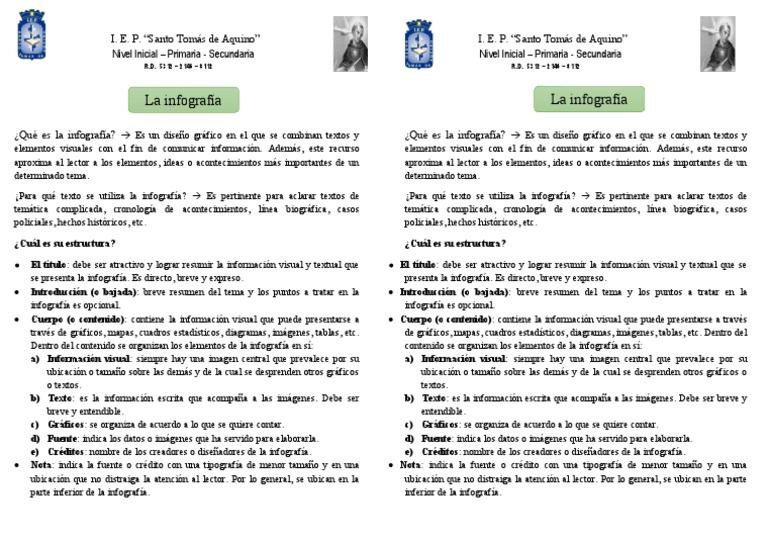 Ficha INFORMATIVA - La Infografía 5to | PDF | Imagen | Infografia