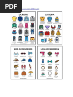 La Ropa en Espanol 30 Nombres de Prendas de Vestir Imprimible | PDF
