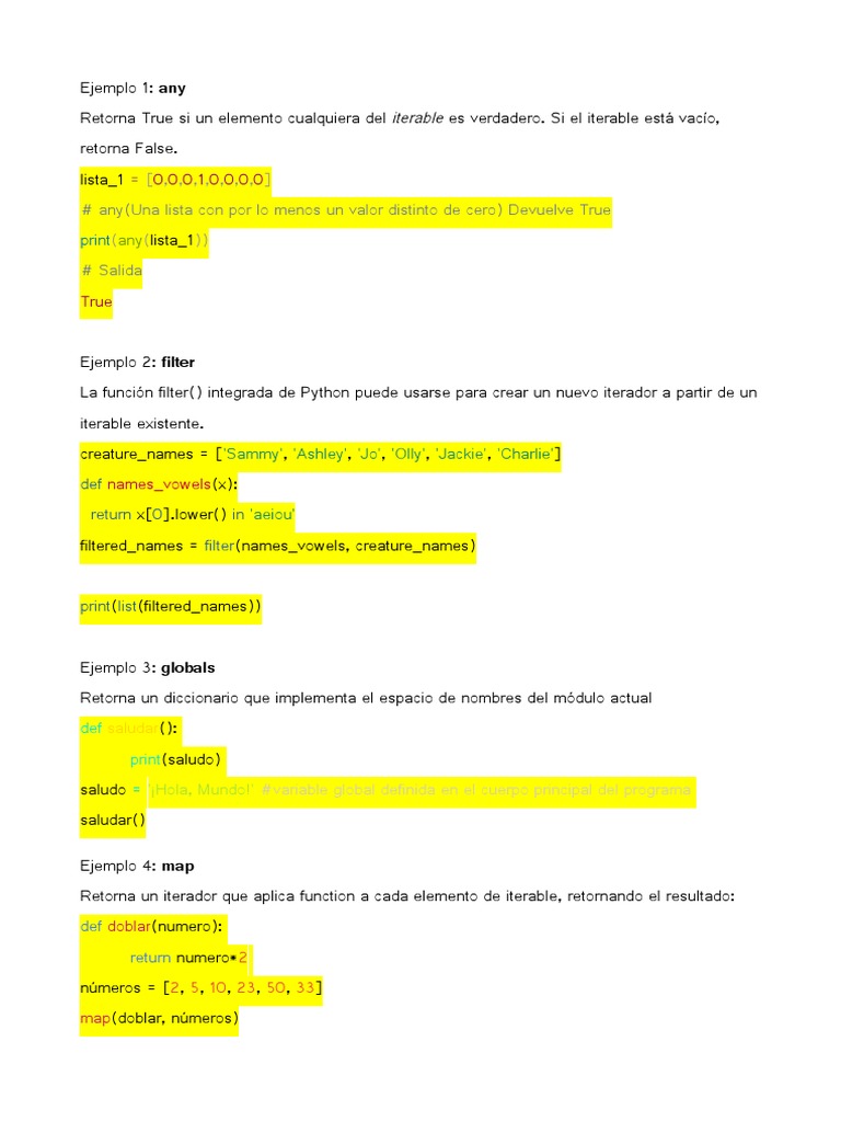 UT5 - P5 Funciones Integradas 10 Ejemplos Prácticos de Funciones ...
