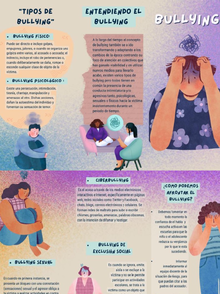 Tríptico de Información Sobre El Bullying PDF | PDF