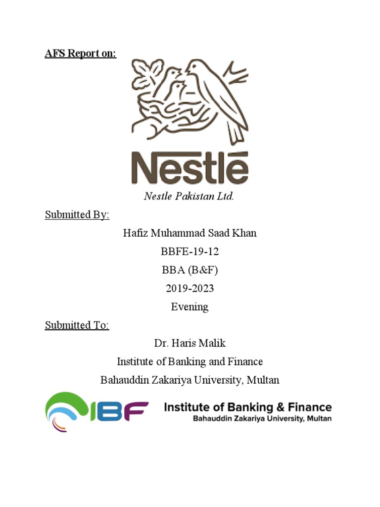 Introduction of Nestle | PDF | Nestlé | Equity (Finance)