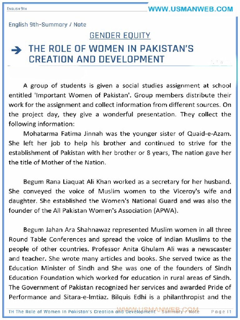 9th English Sindh Board Unit 6 | PDF