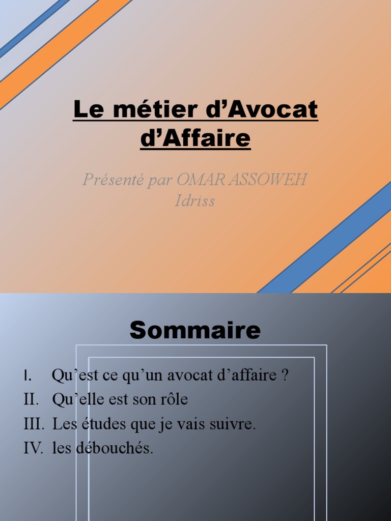 Le Métier D'avocat D'affaire | PDF