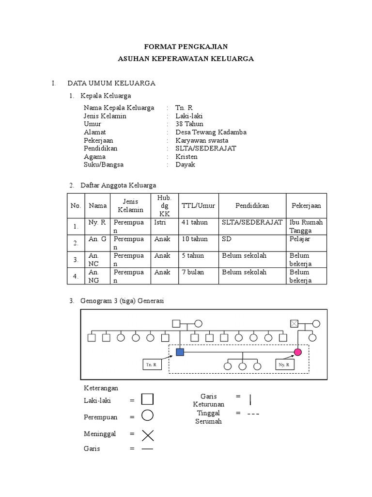 Format Pengkajian Keluarga | PDF | Pengembangan Diri | Kesehatan Holistik