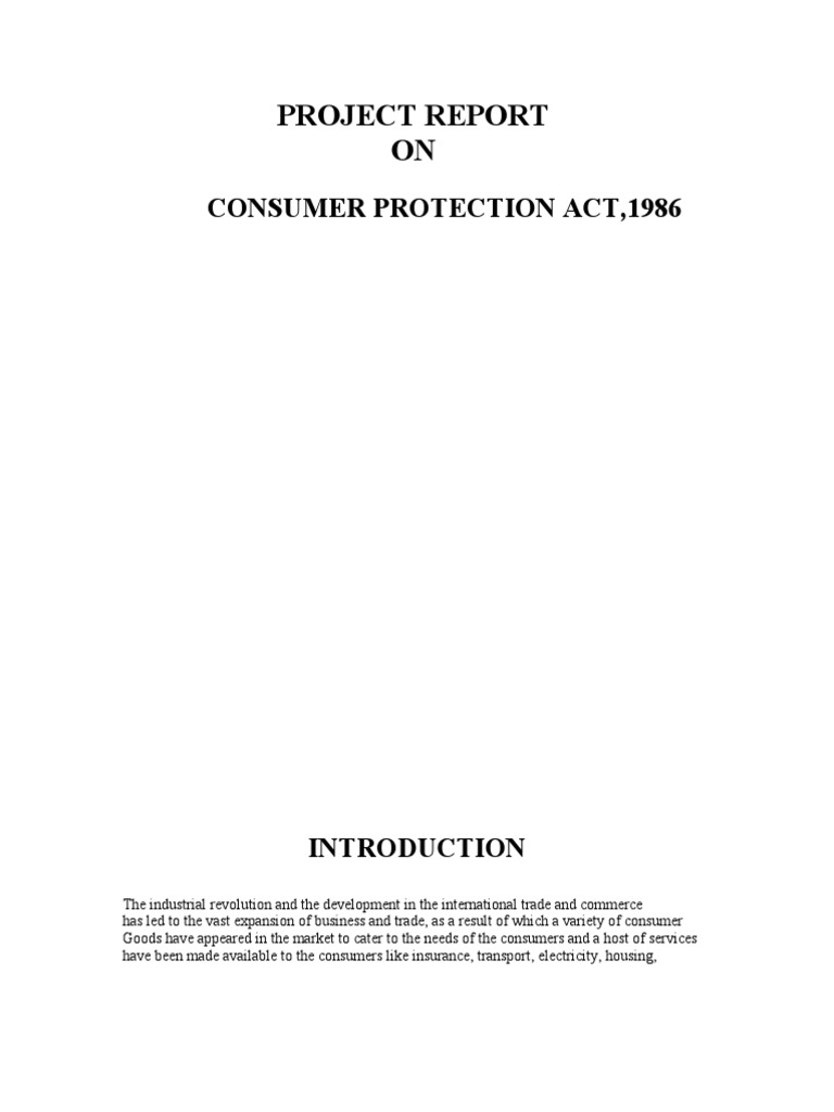 Consumer Protection Act | PDF | Consumer Protection | Trade