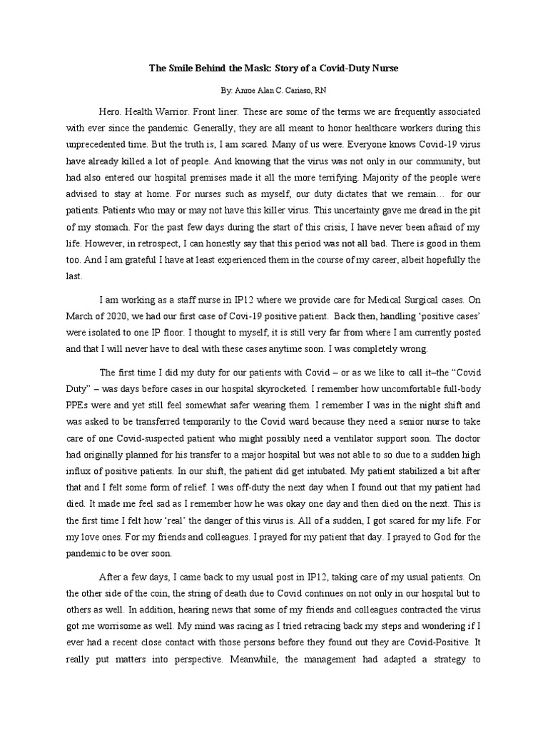 The Smile Behind The Mask | Download Free PDF | Nursing | Patient