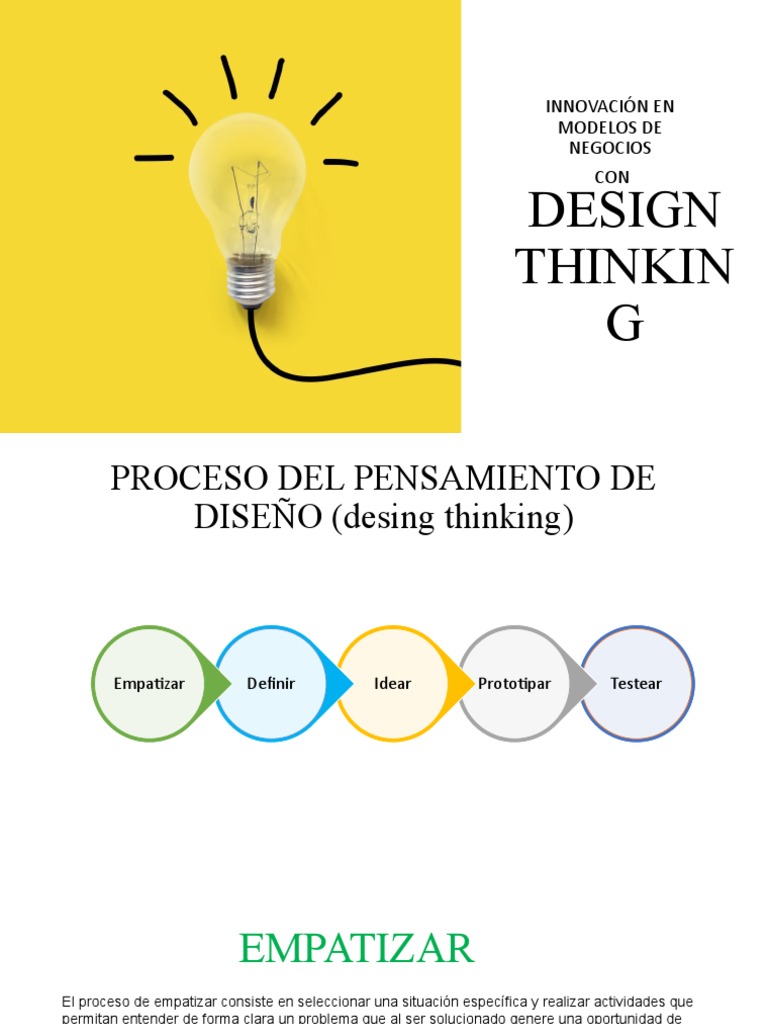 Design Thinking (Empatizar) | PDF | El pensamiento de diseño | Ciencia ...