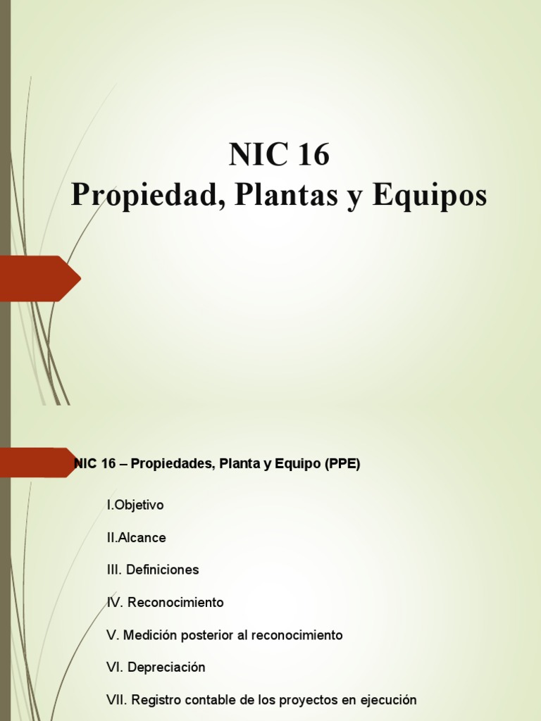 NIC 16 - Costo Inicial 1 | PDF