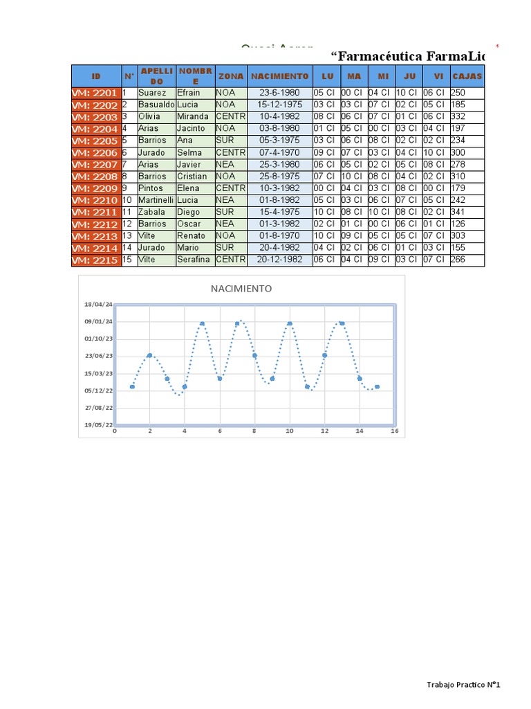 TP Excel Infoo | PDF