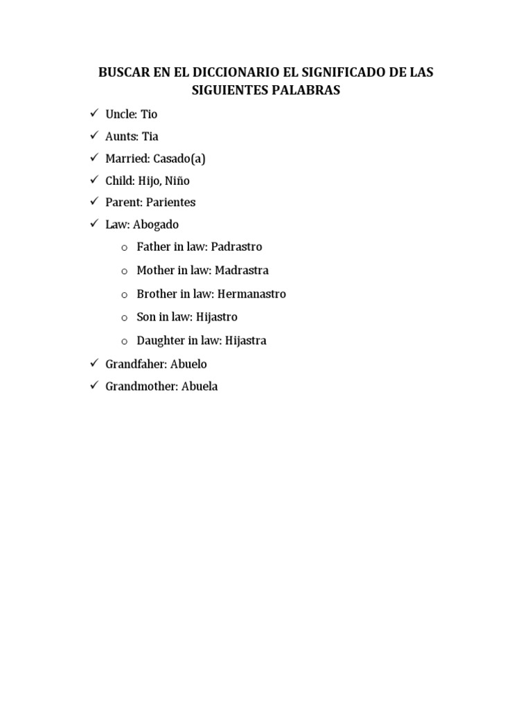 BUSCAR EN EL DICCIONARIO EL SIGNIFICADO DE LAS SIGUIENTES PALABRAS INFo ...