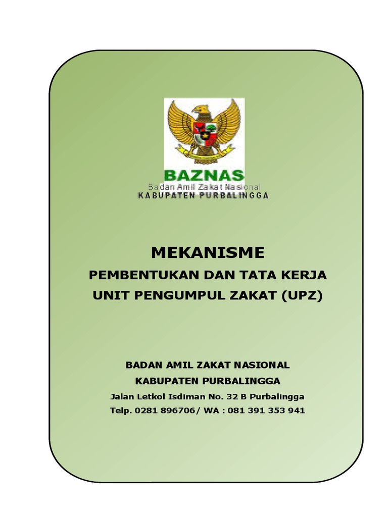 Mekanisme Pembentukan UPZ | PDF