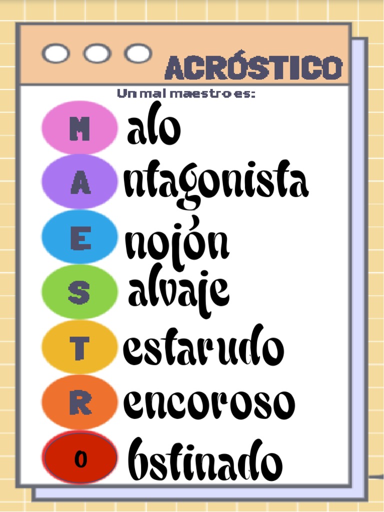 ACRÓSTICO | PDF
