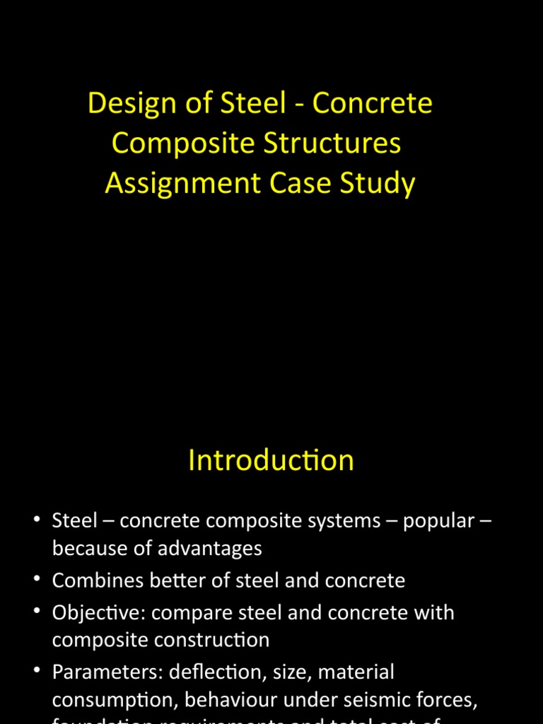 Steel-Concrete Composite Structure Analysis | PDF | Beam (Structure ...