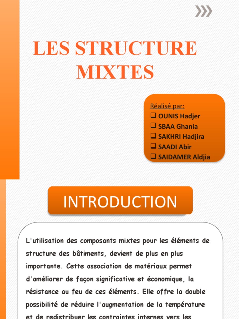 Les Structure Mixtes | PDF | Béton armé | Bois (matériau de construction)