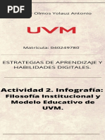 Filosofía Institucional Y Modelo Educativo de Uvm.: Filosofia | PDF