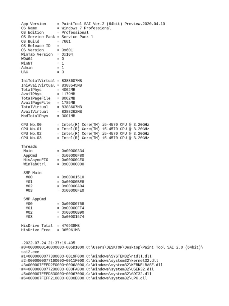 Errlog Sai2 20220724 195636 | Download Free PDF | Software | Operating System Technology