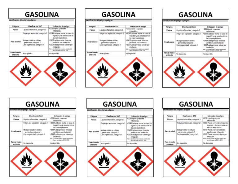 Pictograma Gasolina PDF | PDF