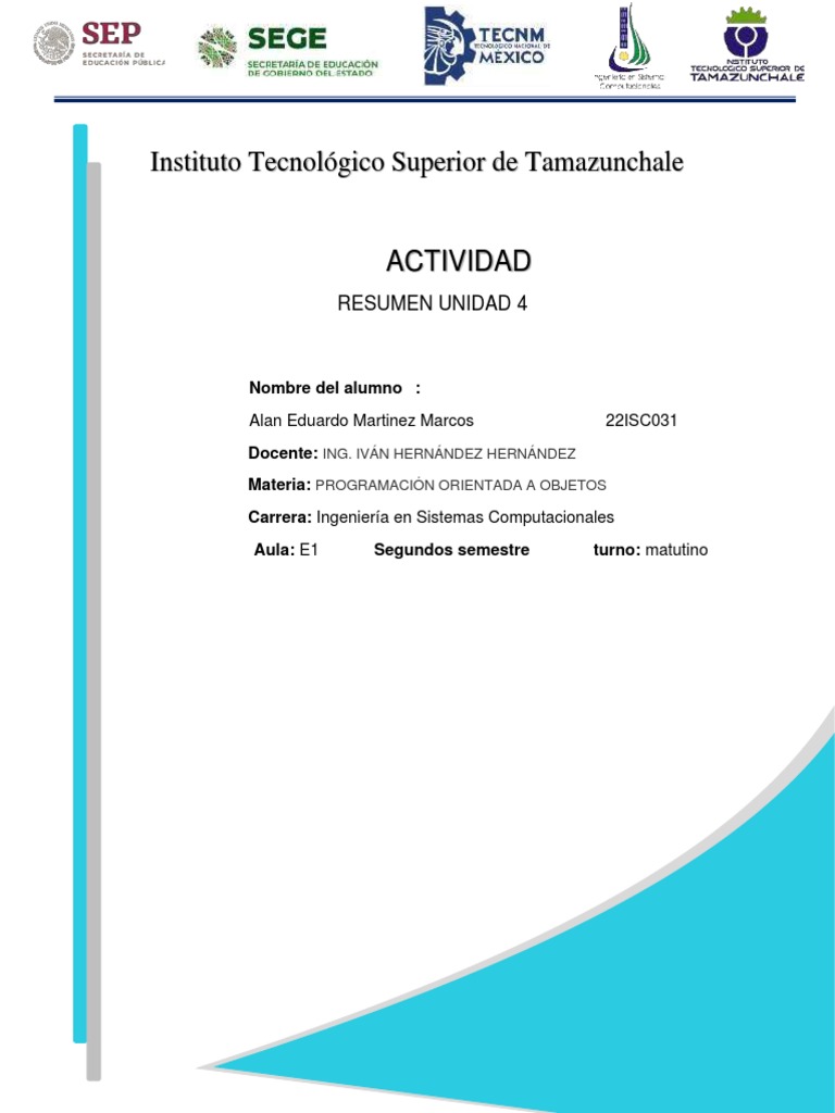 Actividad 02 U4 Resumen | PDF