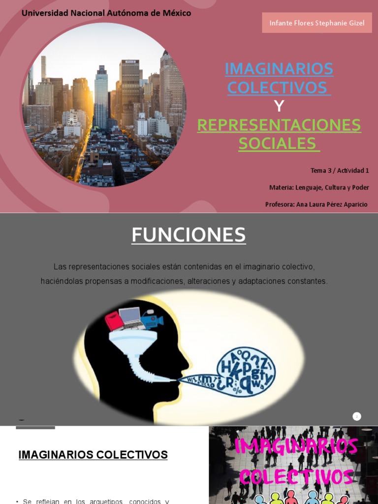 Sgif - Act 1 Tema 3 (Imaginarios Colectivos y Representaciones Sociales) Lenguaje Cultura y ...
