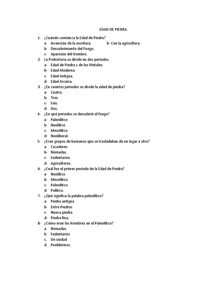 Edad de Piedra | PDF