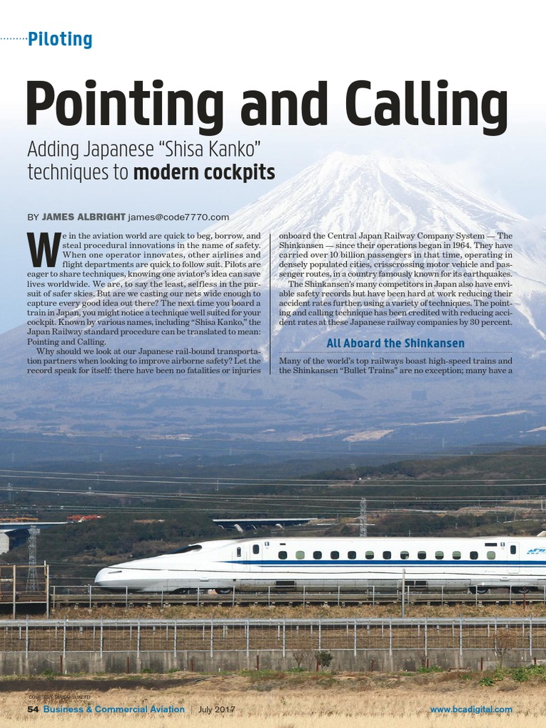 Bca Pointing and Calling 2017-07 PDF | PDF | Runway | Airport