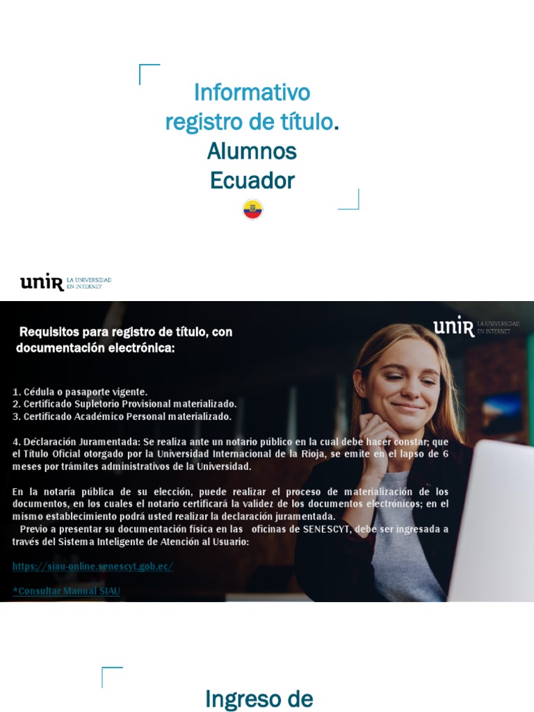 Informativo Registro de Título Digitales Act | PDF