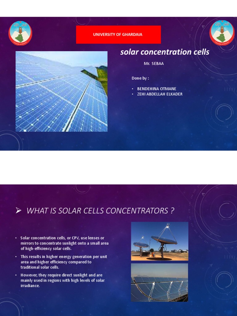 Understanding Solar Concentration Cells | PDF | Solar Power | Solar Cell