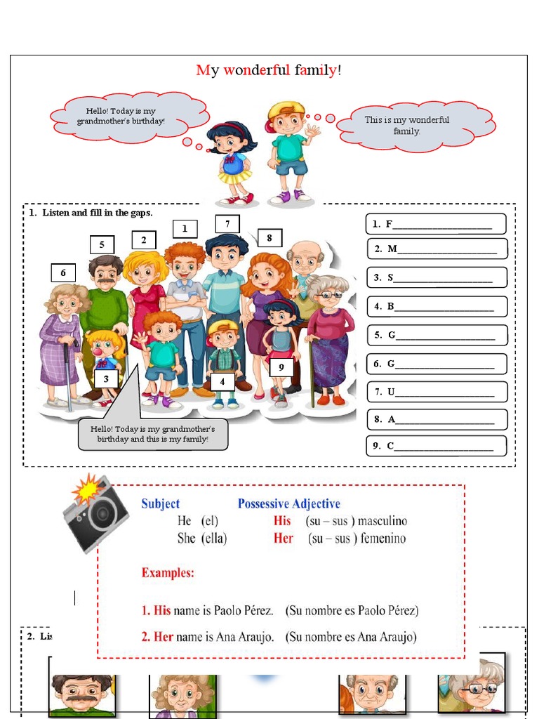 My wonderful family portrait | PDF