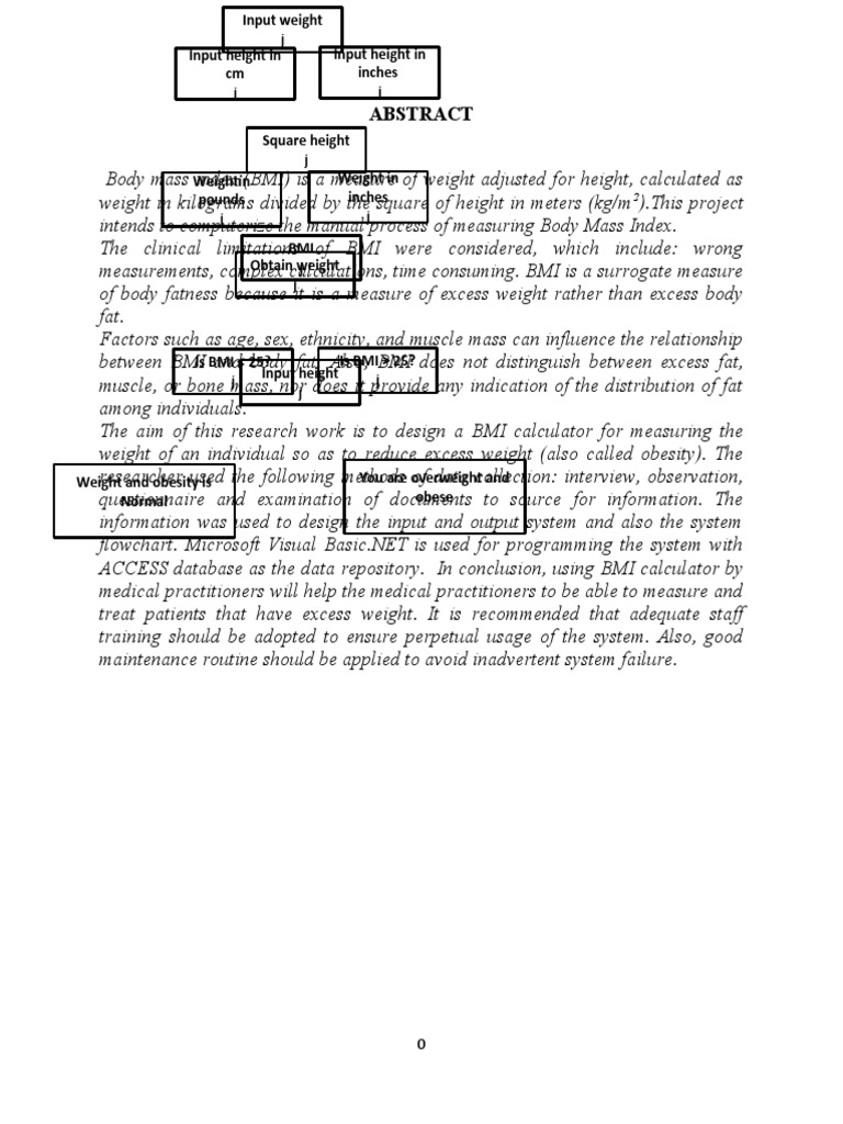 BMI Calculator Design for Health Practitioners | PDF | Body Mass Index ...