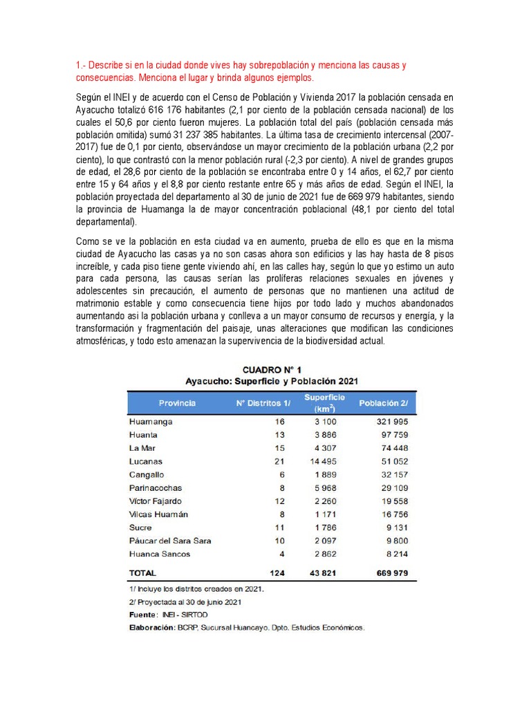 Jeanette Vásquez TareaS06economía | PDF | Población | Entorno natural