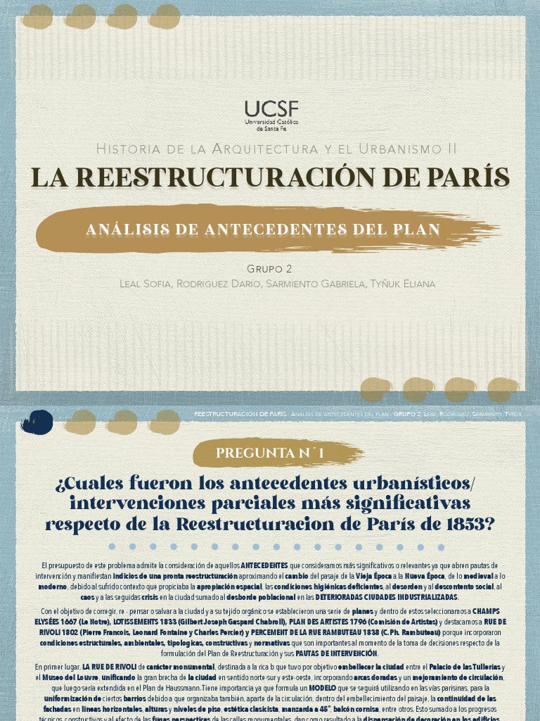 HAUII - La REESTRUCTURACION DE PARIS | PDF | París | Roma HAUII - La REESTRUCTURACION DE PARIS | PDF | París | Roma