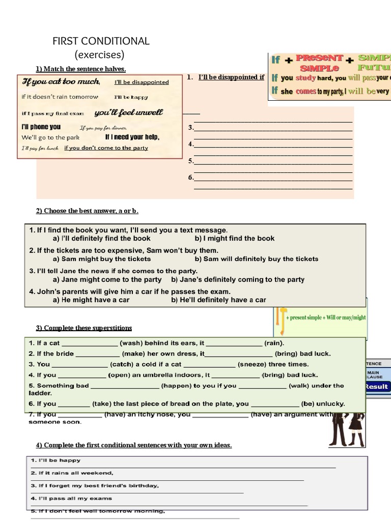 First Conditional Exercises 5 | PDF | Career & Growth