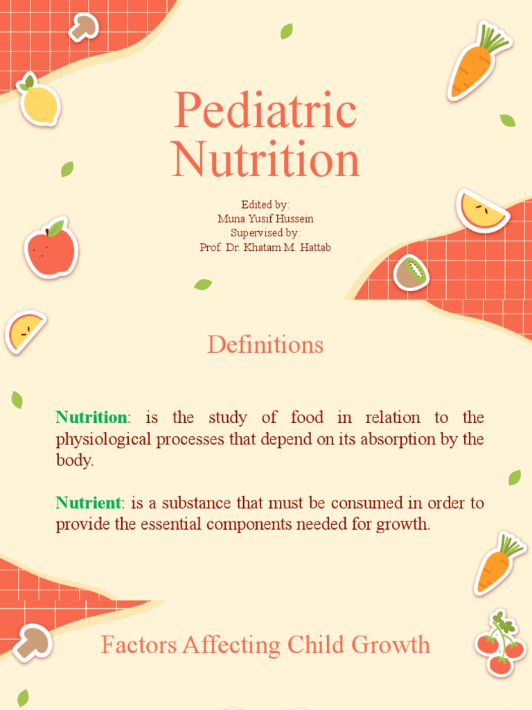 Essential Pediatric Nutrition Guide | PDF | Nutrition | Diet & Nutrition