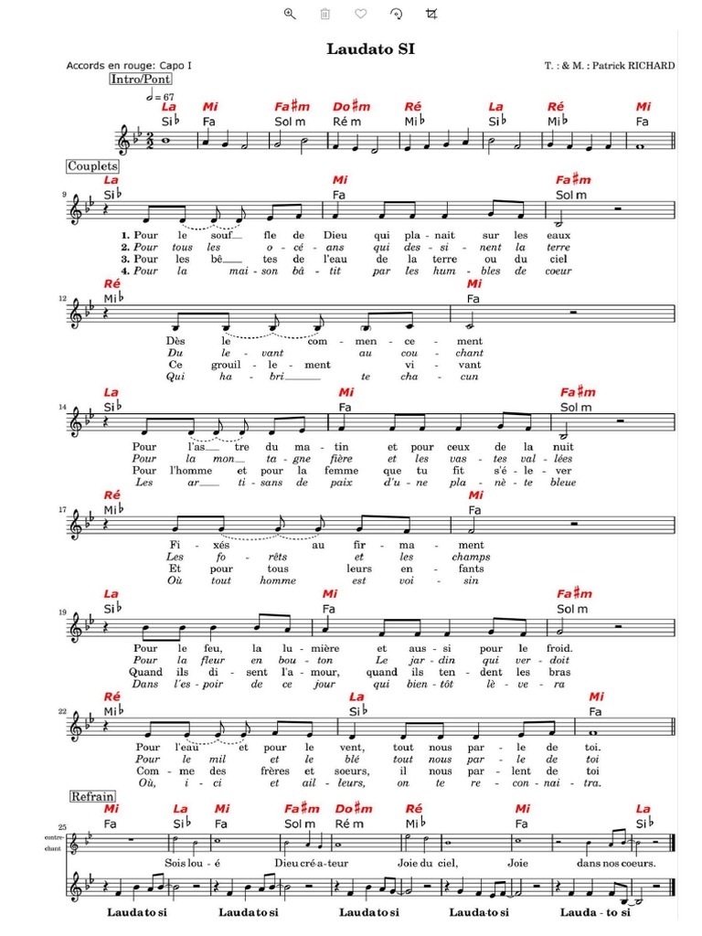 Partition Laudato Si | PDF